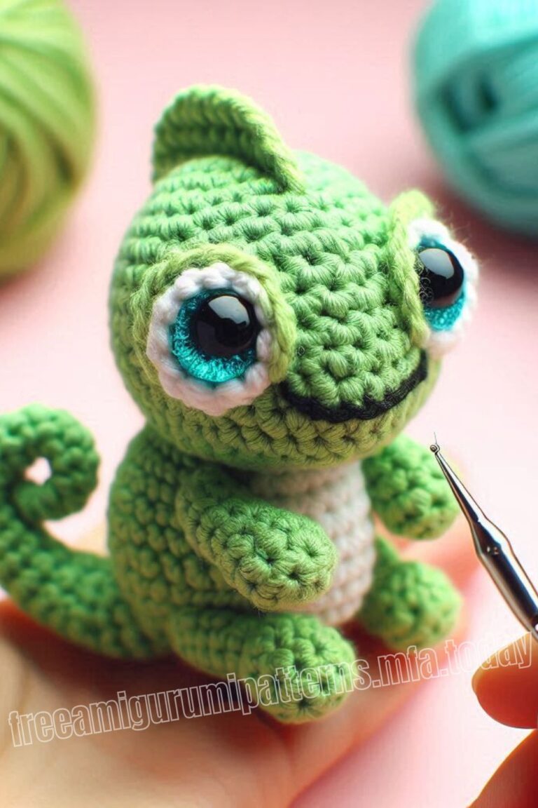 Amigurumi Chameleon Crochet Free Pattern-1 – Free Amigurumi Patterns