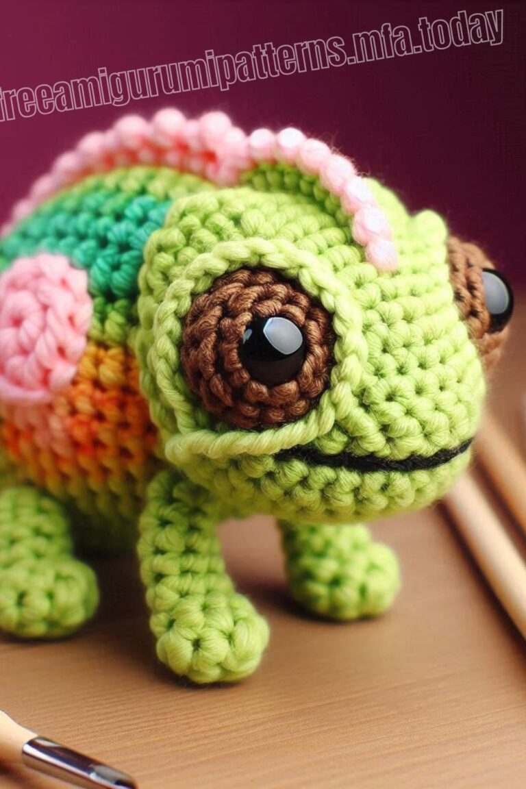 Amigurumi Chameleon Crochet Free Pattern-1 – Free Amigurumi Patterns