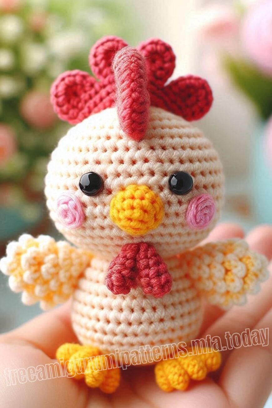 Amigurumi Cockerel Crochet Free Pattern-1 – Free Amigurumi Patterns