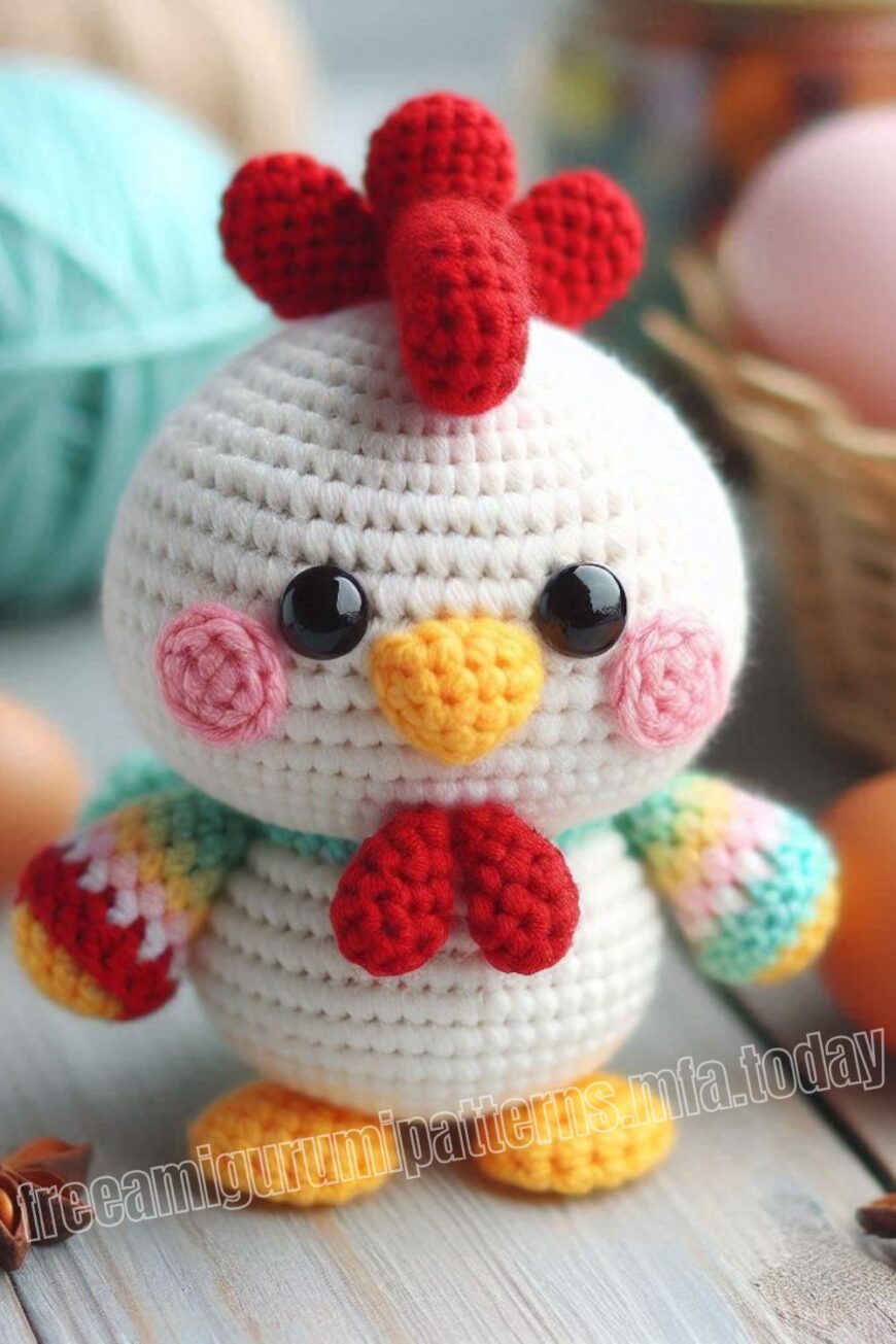 Amigurumi Cockerel Crochet Free Pattern-1 – Free Amigurumi Patterns