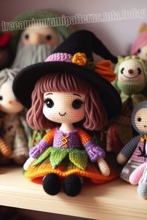 Amigurumi Crochet Little Witch Free Pattern-1 – Free Amigurumi Patterns