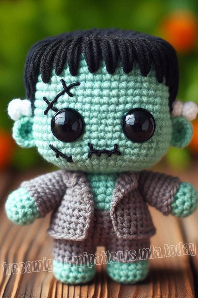 Amigurumi Frankenstein Crochet Free Pattern-1 – Free Amigurumi Patterns