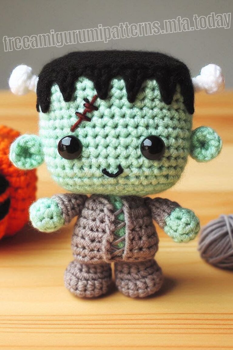 Amigurumi Frankenstein Crochet Free Pattern-1 – Free Amigurumi Patterns