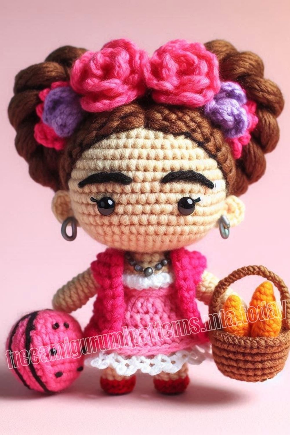 Amigurumi Crochet Frida Kahlo Free Pattern-1 – Free Amigurumi Patterns