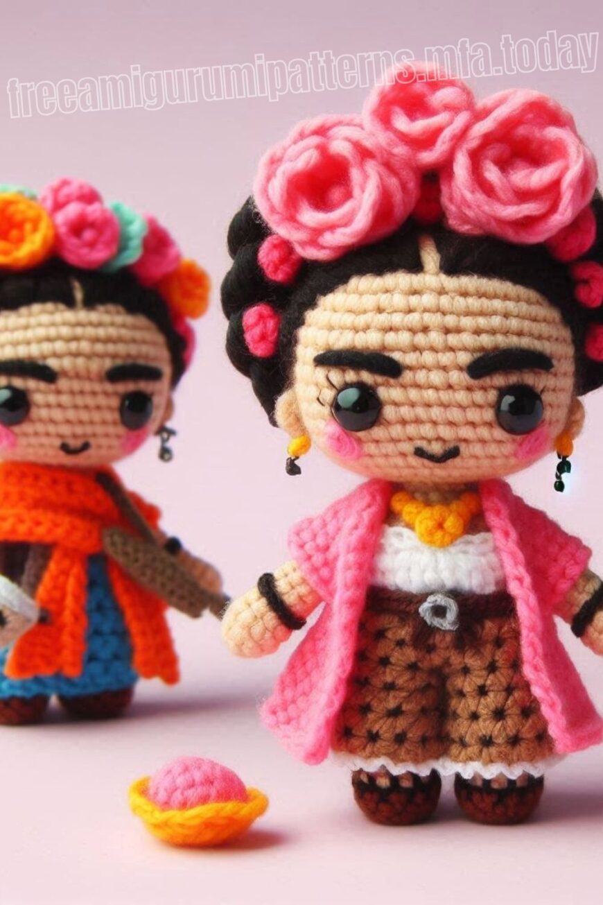 Amigurumi Crochet Frida Kahlo Free Pattern-1 – Free Amigurumi Patterns