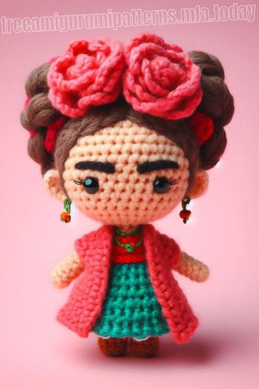 Amigurumi Crochet Frida Kahlo Free Pattern-1 – Free Amigurumi Patterns