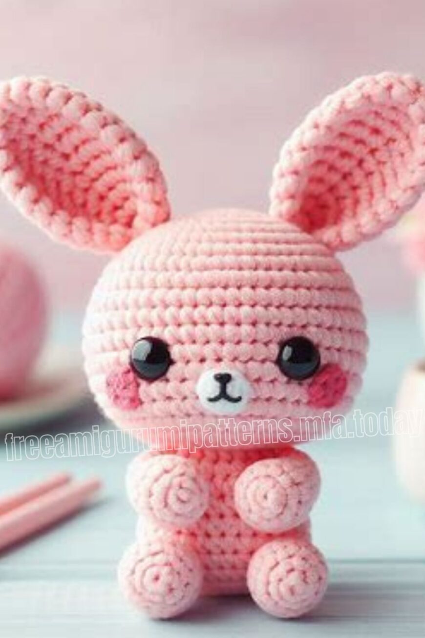 Amigurumi Crochet Pink Bunny Free Pattern-1 – Free Amigurumi Patterns