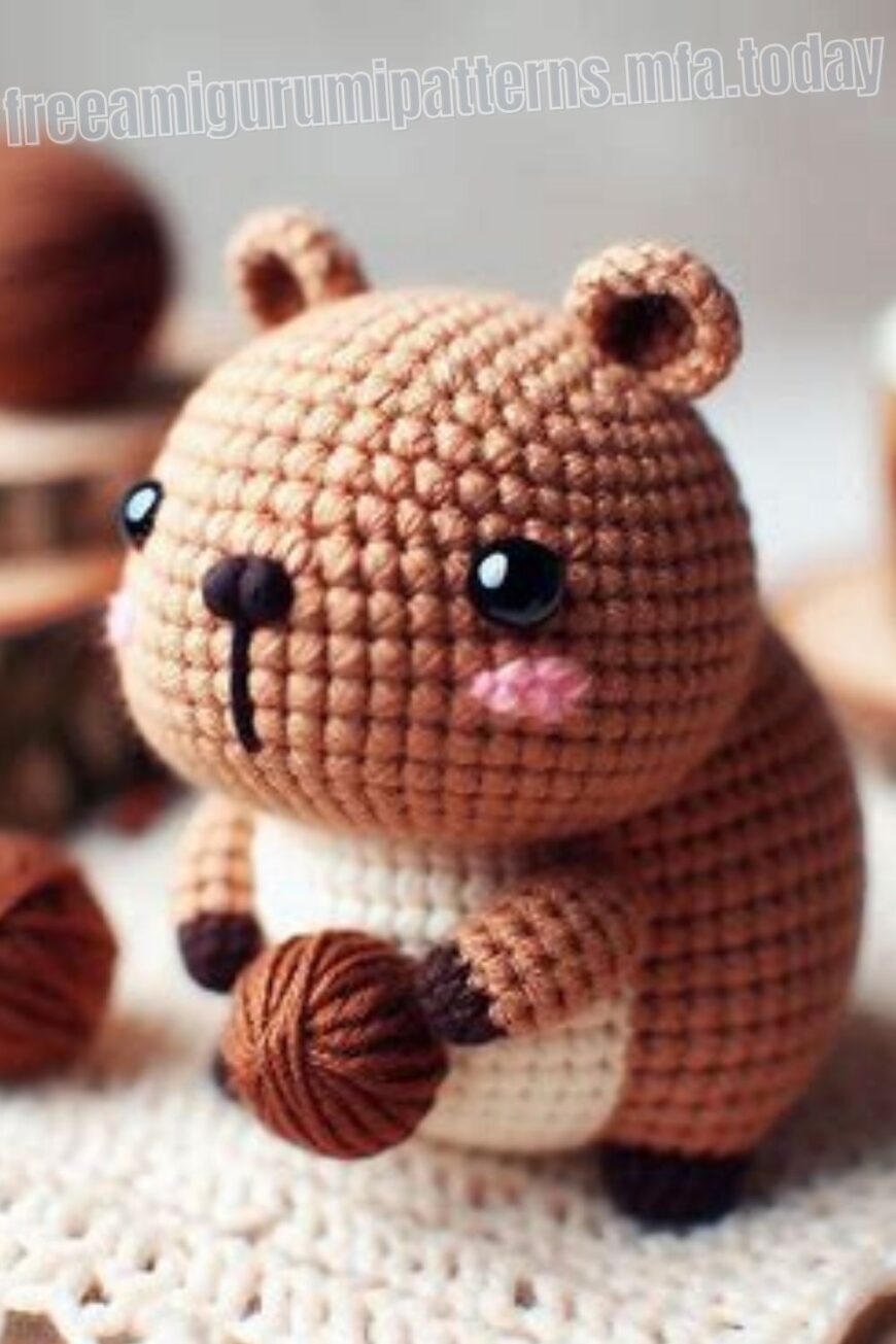 Amigurumi Crochet Cute Capybara Free Pattern-1 – Free Amigurumi Patterns