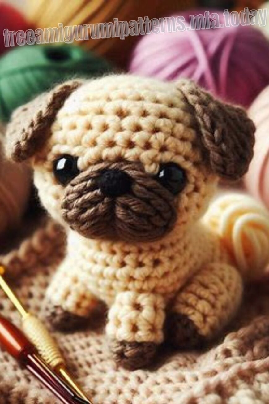 Amigurumi Crochet Mini Pug Dog Free Pattern-1 – Free Amigurumi Patterns