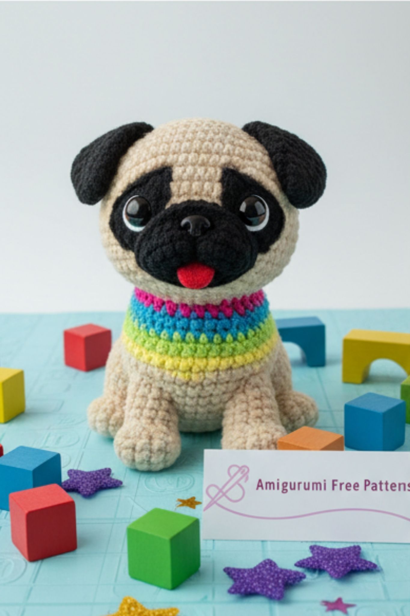 Amigurumi Little Pug Dog – Free Crochet Pattern – Free Amigurumi Patterns