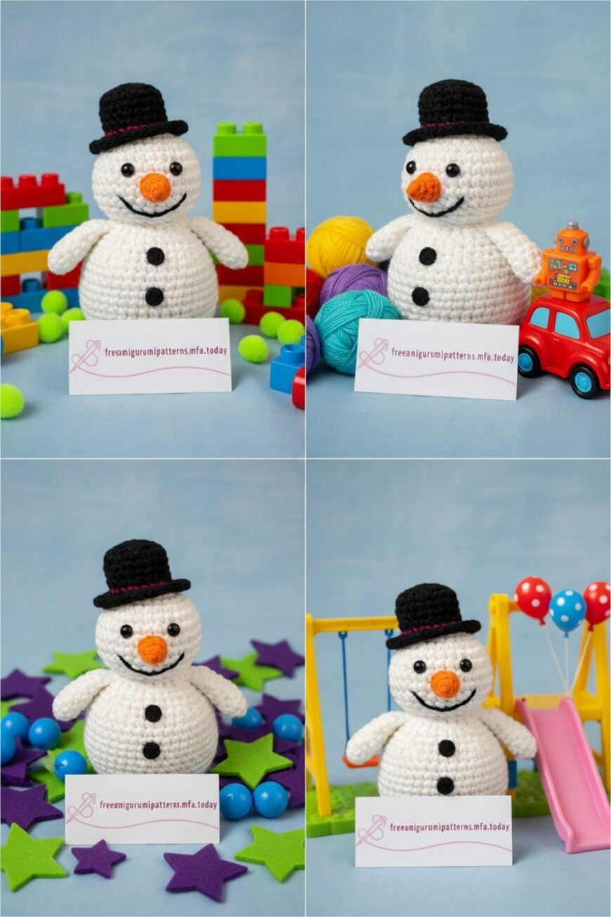 Amigurumi Crochet Little Snowman Free Pattern-1 – Free Amigurumi Patterns