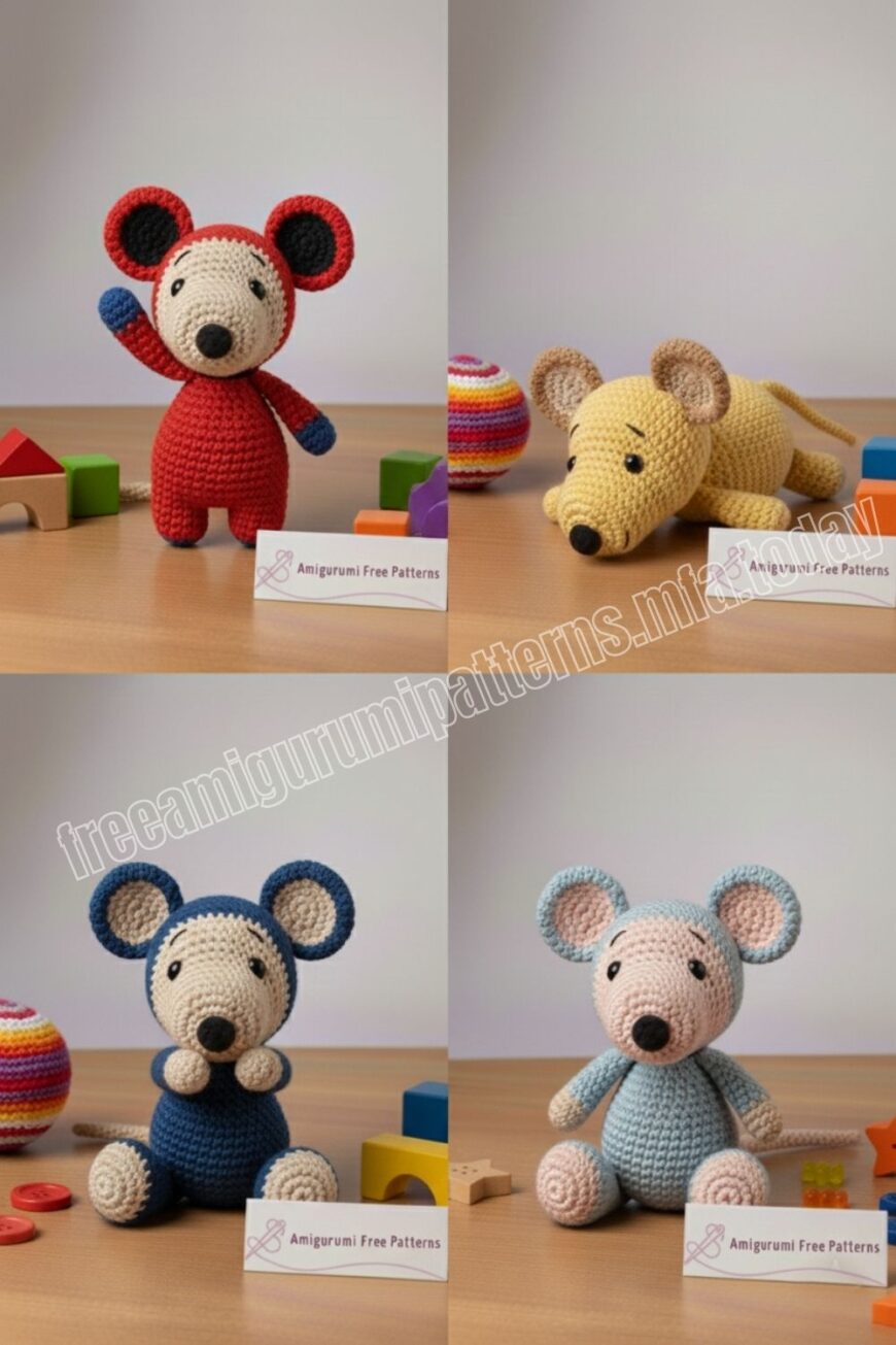 Amigurumi Crochet White Mouse Free Pattern-1 – Free Amigurumi Patterns