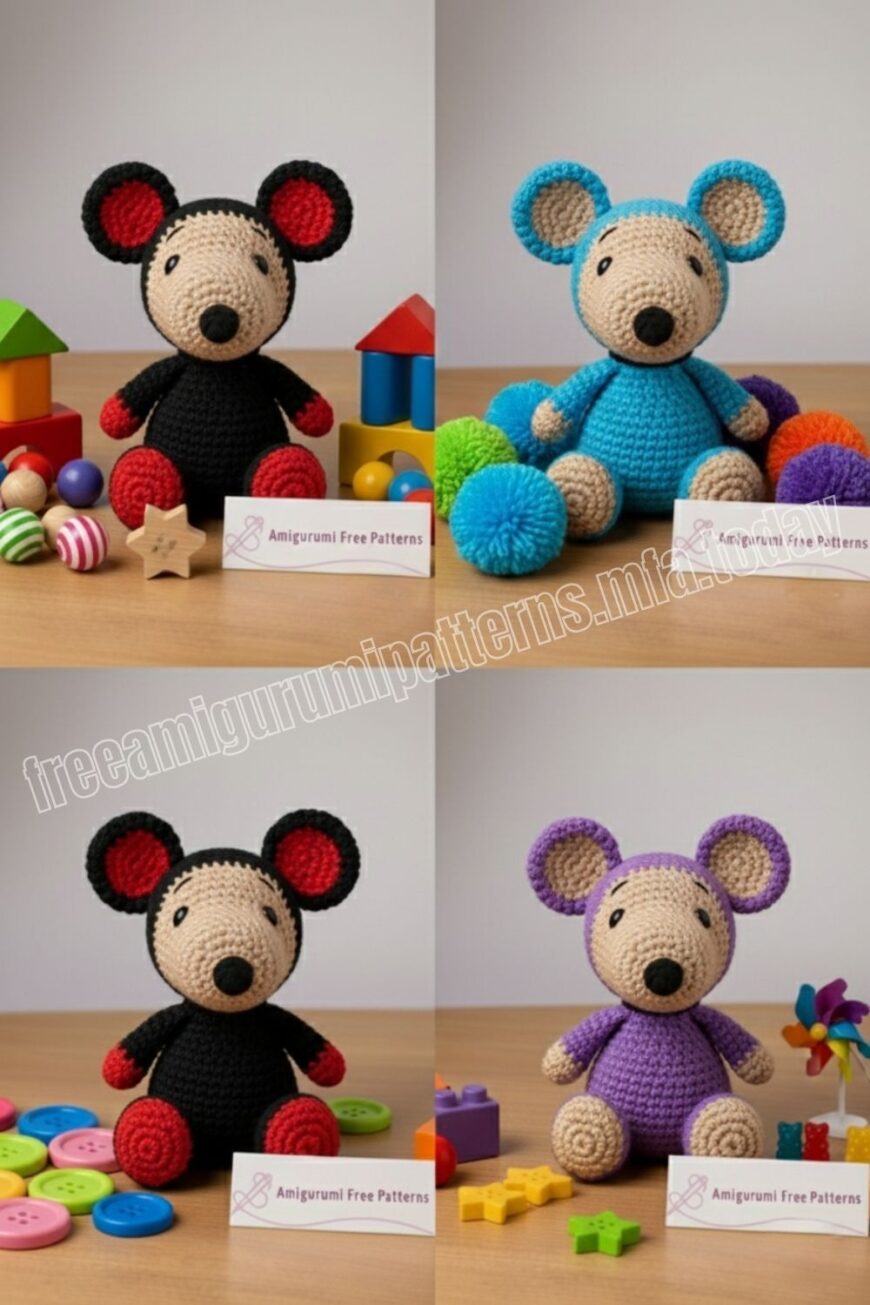 Amigurumi Crochet White Mouse Free Pattern-1 – Free Amigurumi Patterns