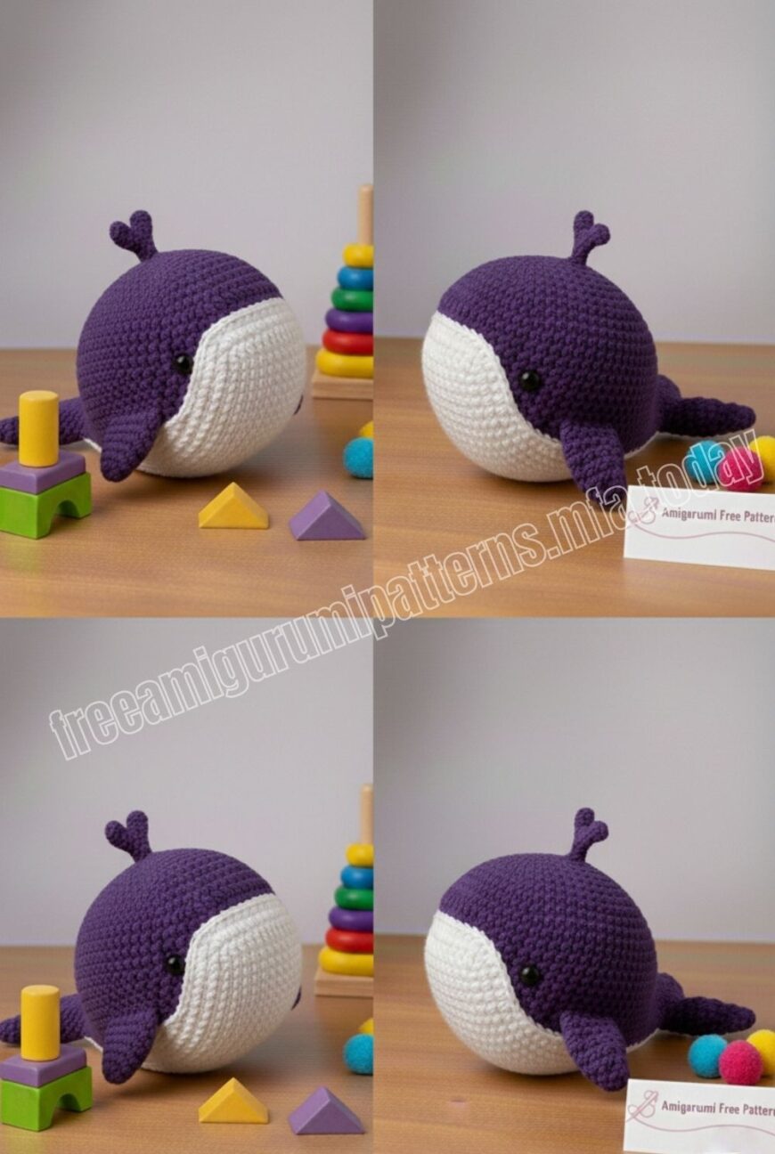Amigurumi Crochet a Couple of Whales Free Pattern-1 – Free Amigurumi ...